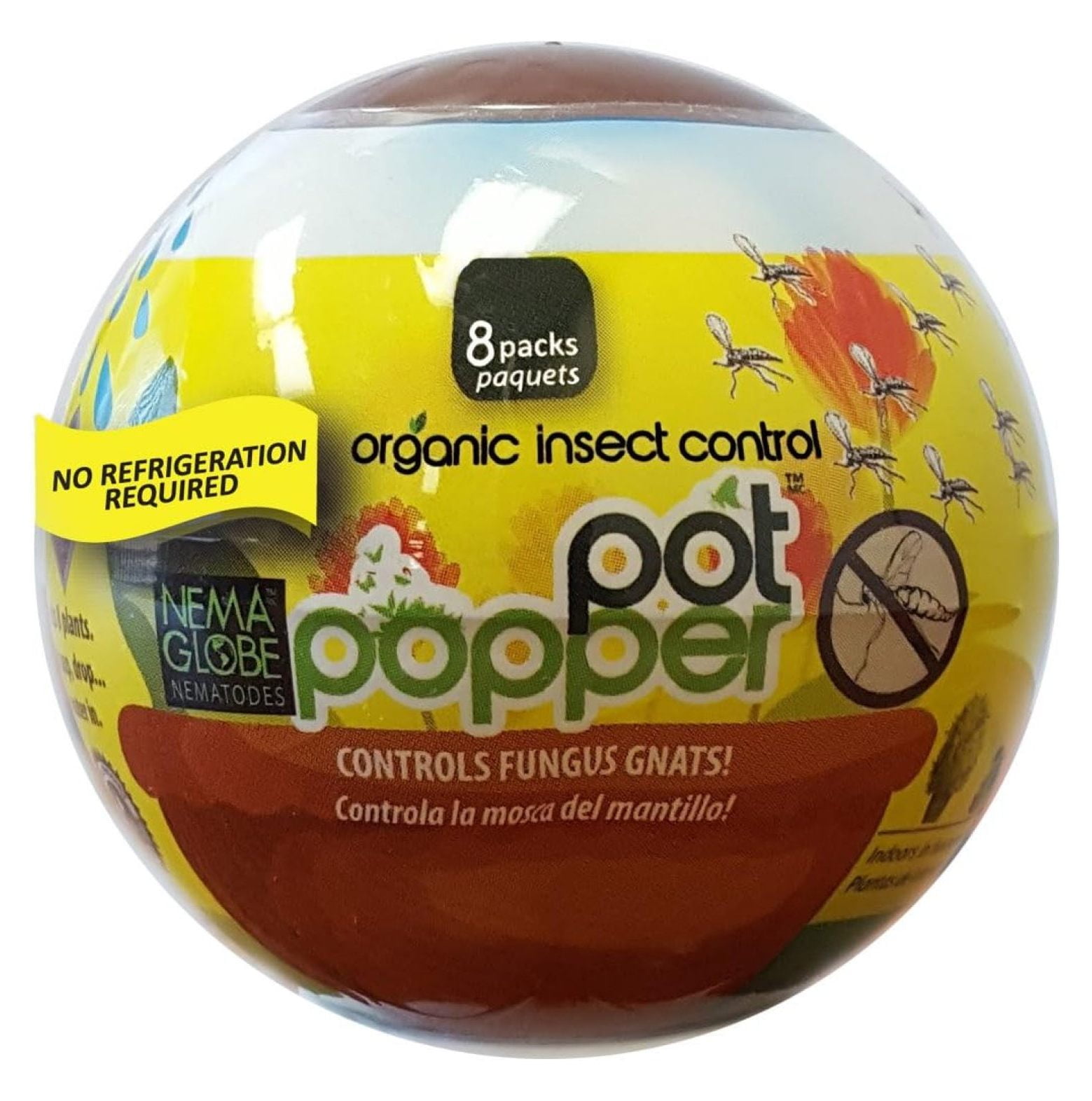 8 x 1 million Beneficial Nematodes (S.feltiae) - CintBllTer Pot Popper ...