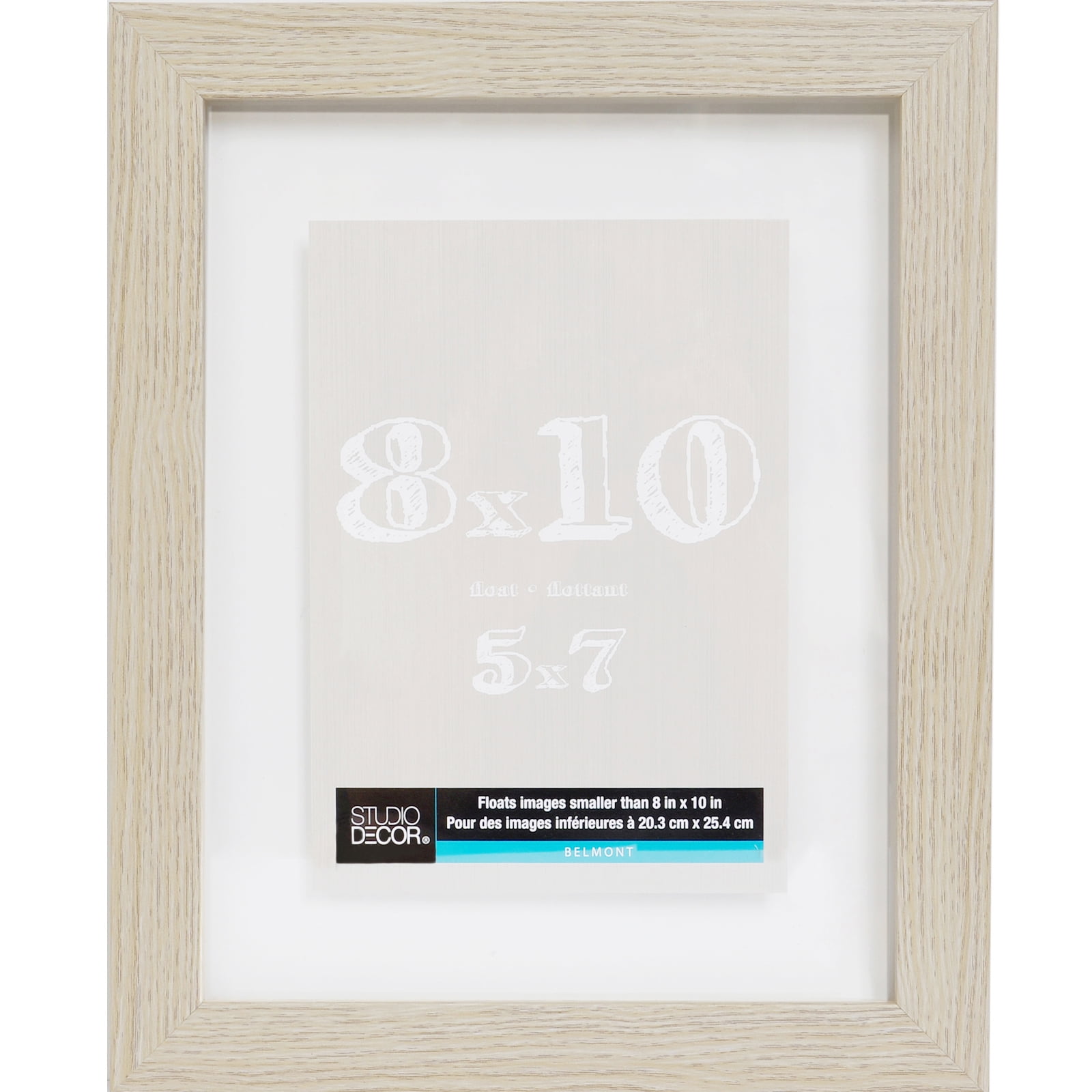 8" x 10" Blonde Belmont Float Picture Frame by Studio Décor - Includes ...