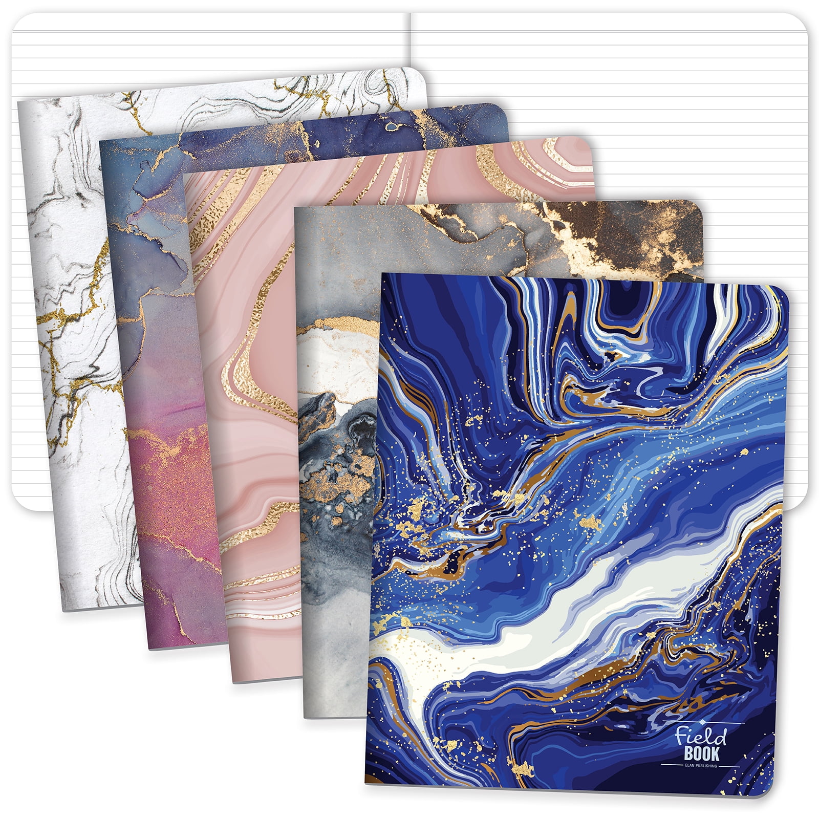 8 x 10 Field Book Set - Line Text / Combo Marble Covers - Walmart.com
