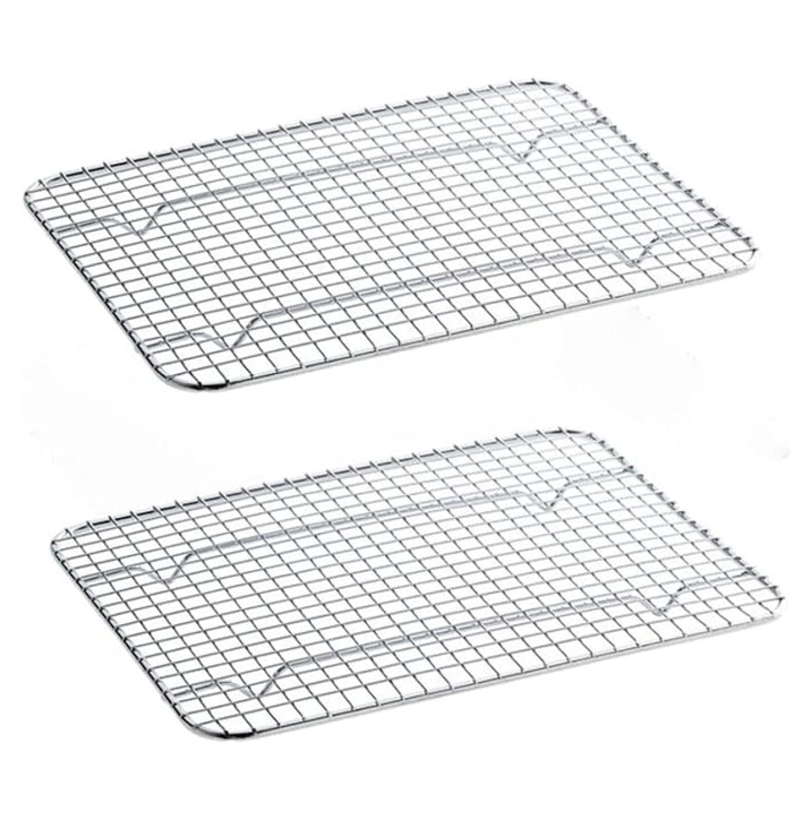 - 8"x 10" Half Size Rectangular Wire Pan Grate -Plated Set of 2-Fits ...
