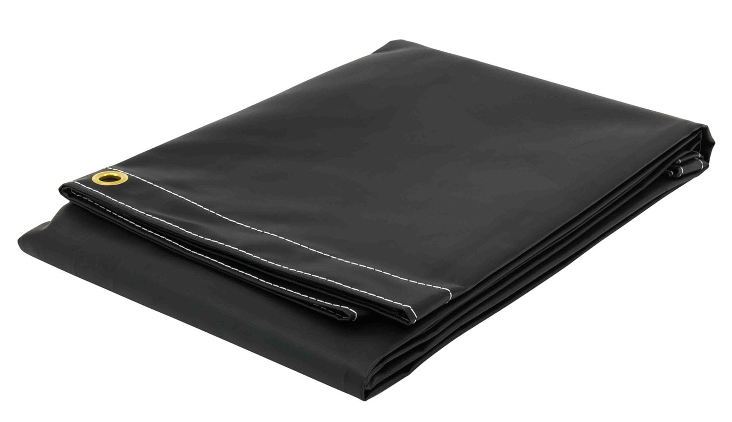 8' x 10' Heavy Duty Black 18oz Vinyl Utility Tarp Waterproof ...