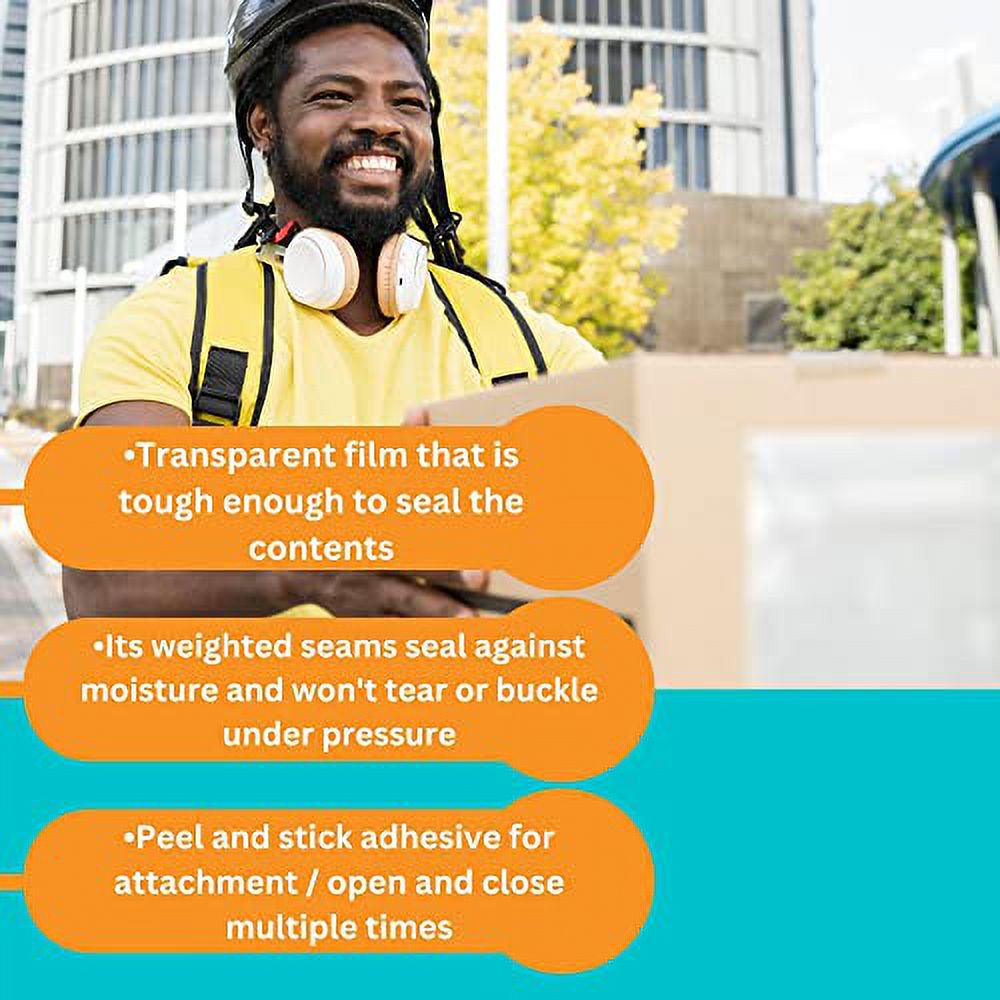 8 x 10" Lock and Press 500/CS Re-closable Packing List Envelope Plain ...