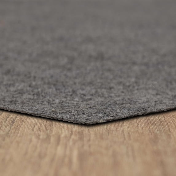 8’ x 10’ Non Slip Grip Rug Pad 1/8" Low Profile Felt Cushion + Rubber ...