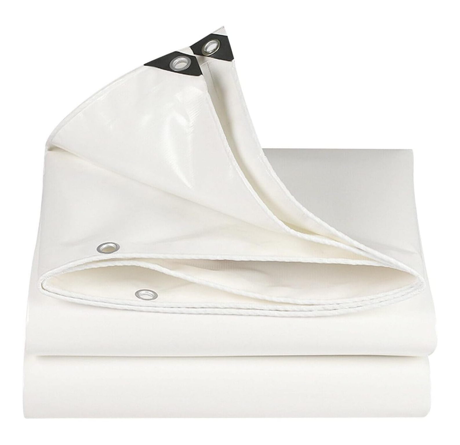 8'x 10' Tarps Heavy Duty Thick Waterproof, Canopy White Tent Shelter ...