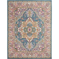 SAFAVIEH Radiance Jasna Abstract Area Rug, Teal/Magenta, 3'3" x 5 ...