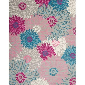 Pink Flower Rug