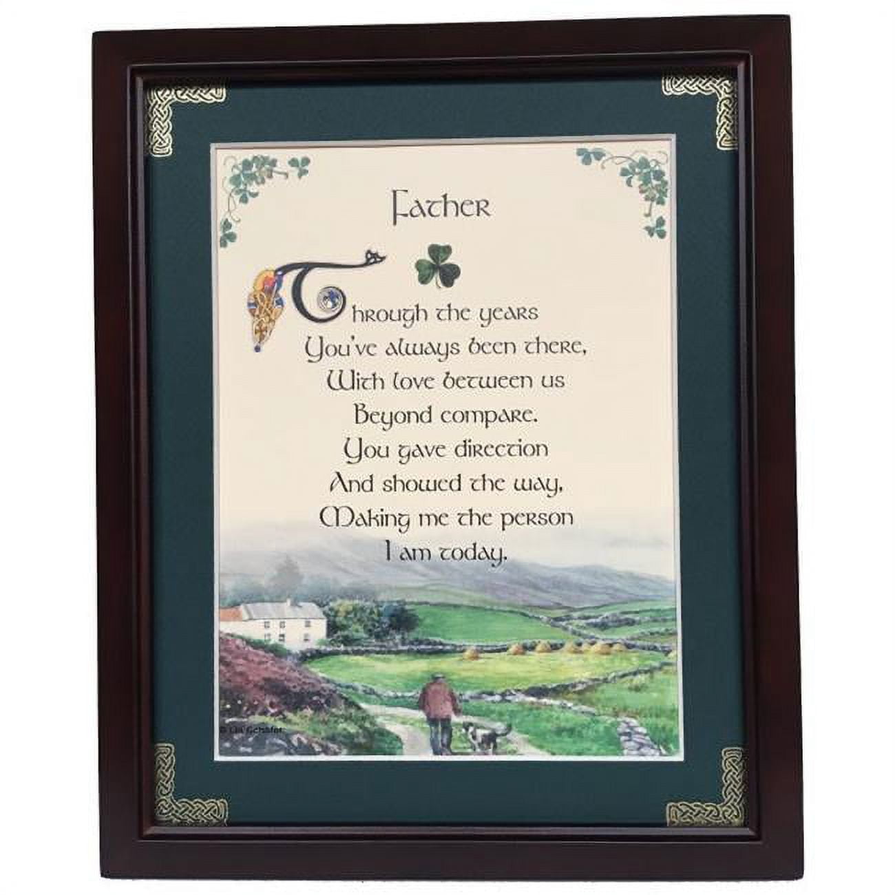 8 x 10 in. Father Through The Years Frame, Dark Wood Walnut - Walmart.com