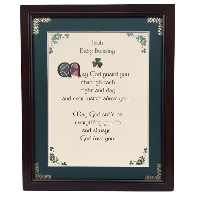 8 x 10 in. Irish Baby Blessing Frame, Dark Wood Walnut - Walmart.com