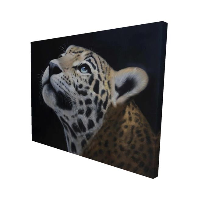 8 x 10 in. Realistic Leopard Face-Print on Canvas - Walmart.com