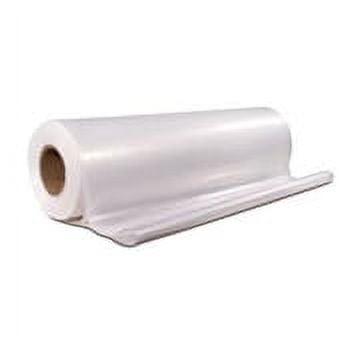 8' x 100' 4 Mil Heavy-Duty Black Poly Sheeting: Solid Single Roll ...