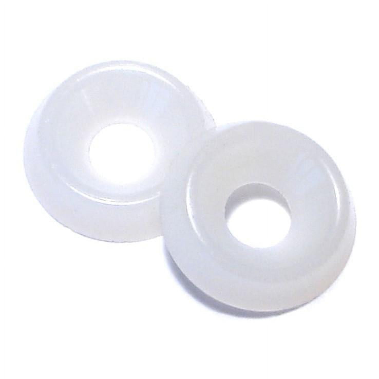 #8 x 11/64" x 33/64" x 7/64" Nylon Plastic Finishing Washers FNWSR-059 ...