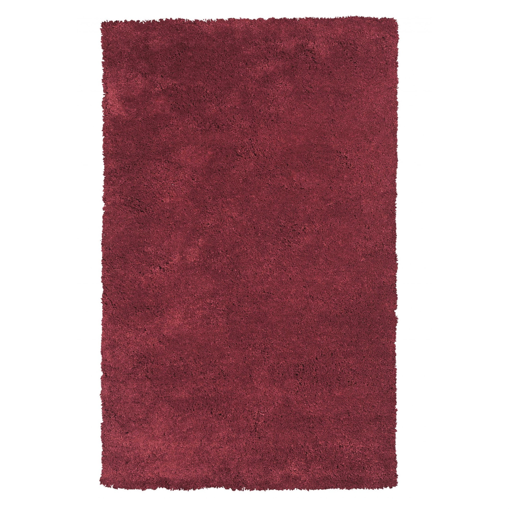 8' x 11' Solid Red Shag Area Rug - Walmart.com