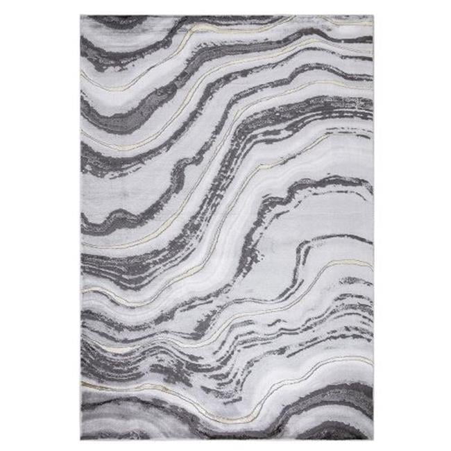 8 x 11 ft. Marble Abstract Area Rug - Gray - Walmart.com