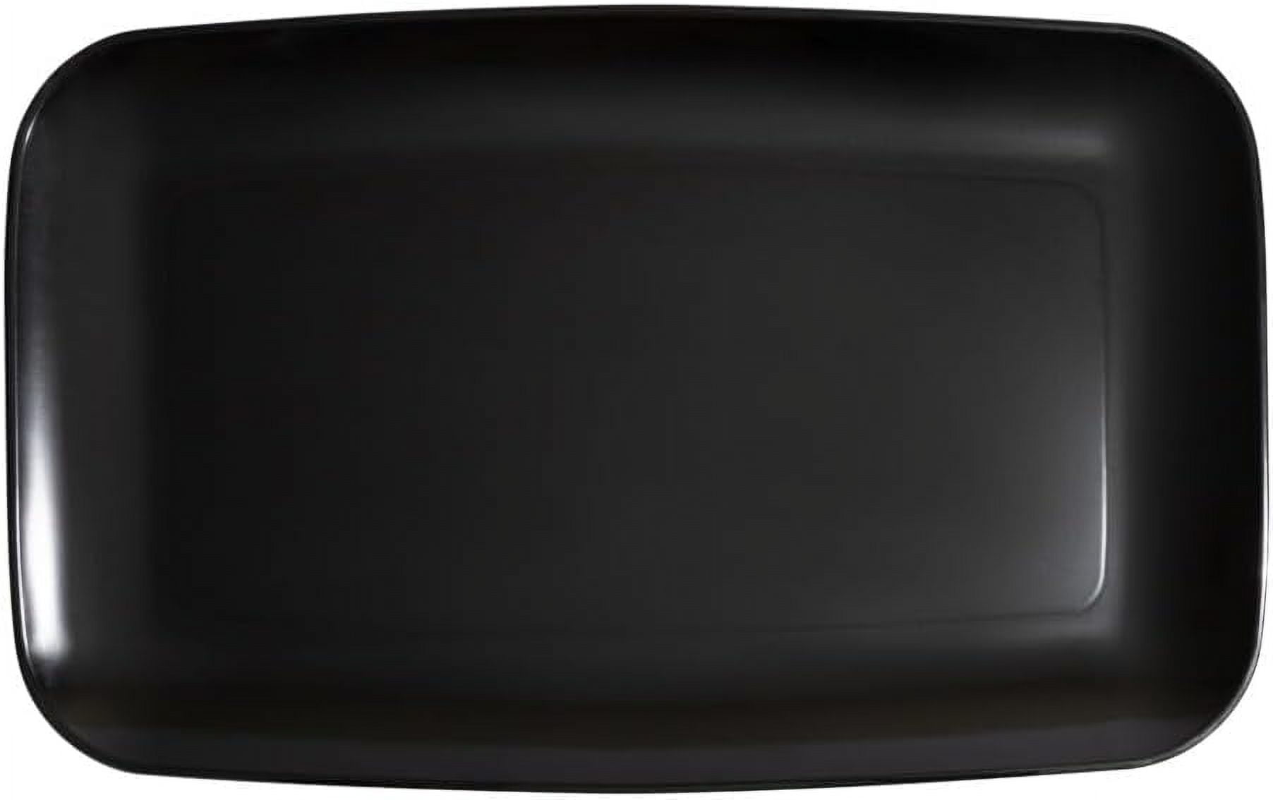 8" x 11" inch Disposable Rectangular Black Plastic Serving Tray, China ...