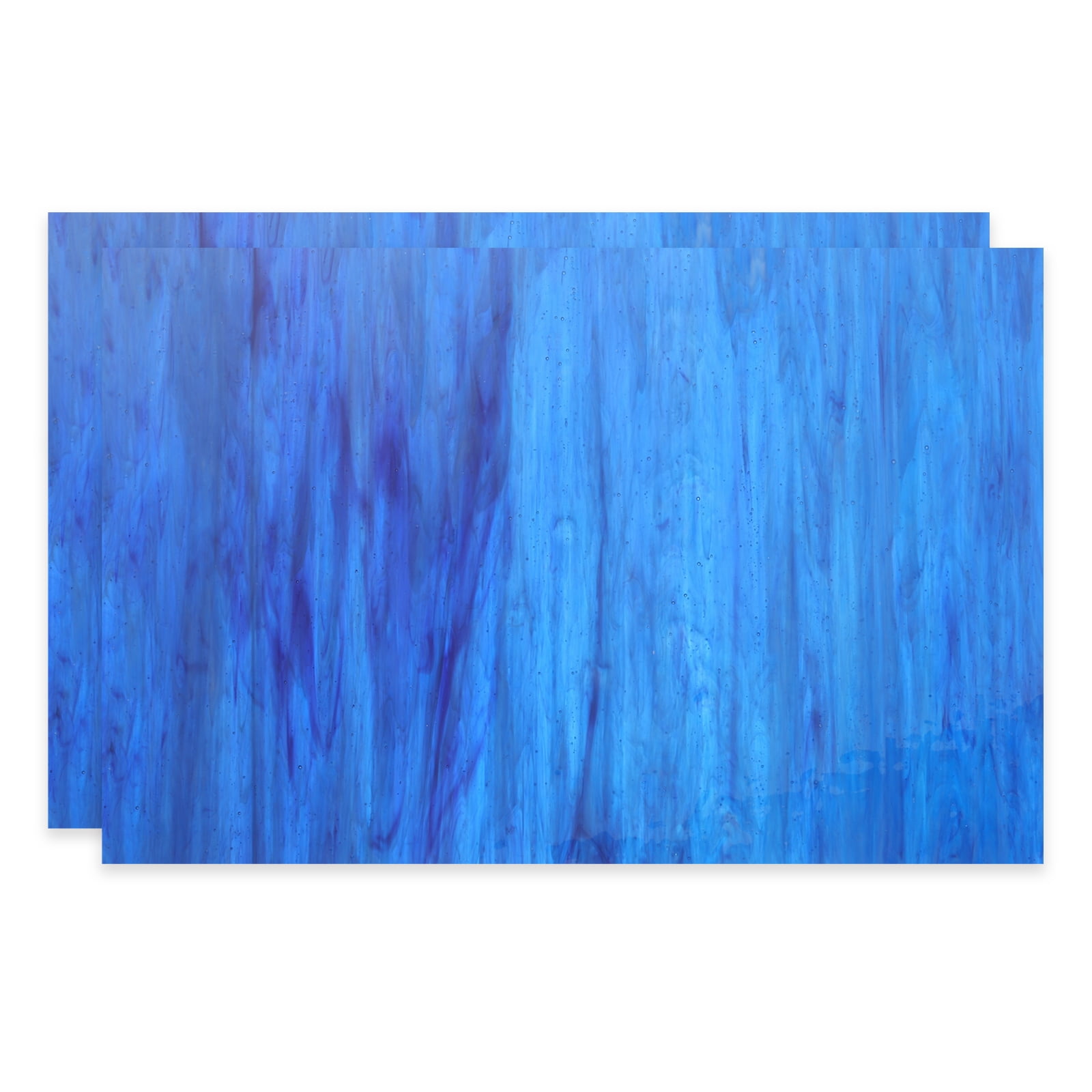 8 x 12 Inch Transparent Stained Glass Sheets, 2 Sheets Mosaic Glass ...