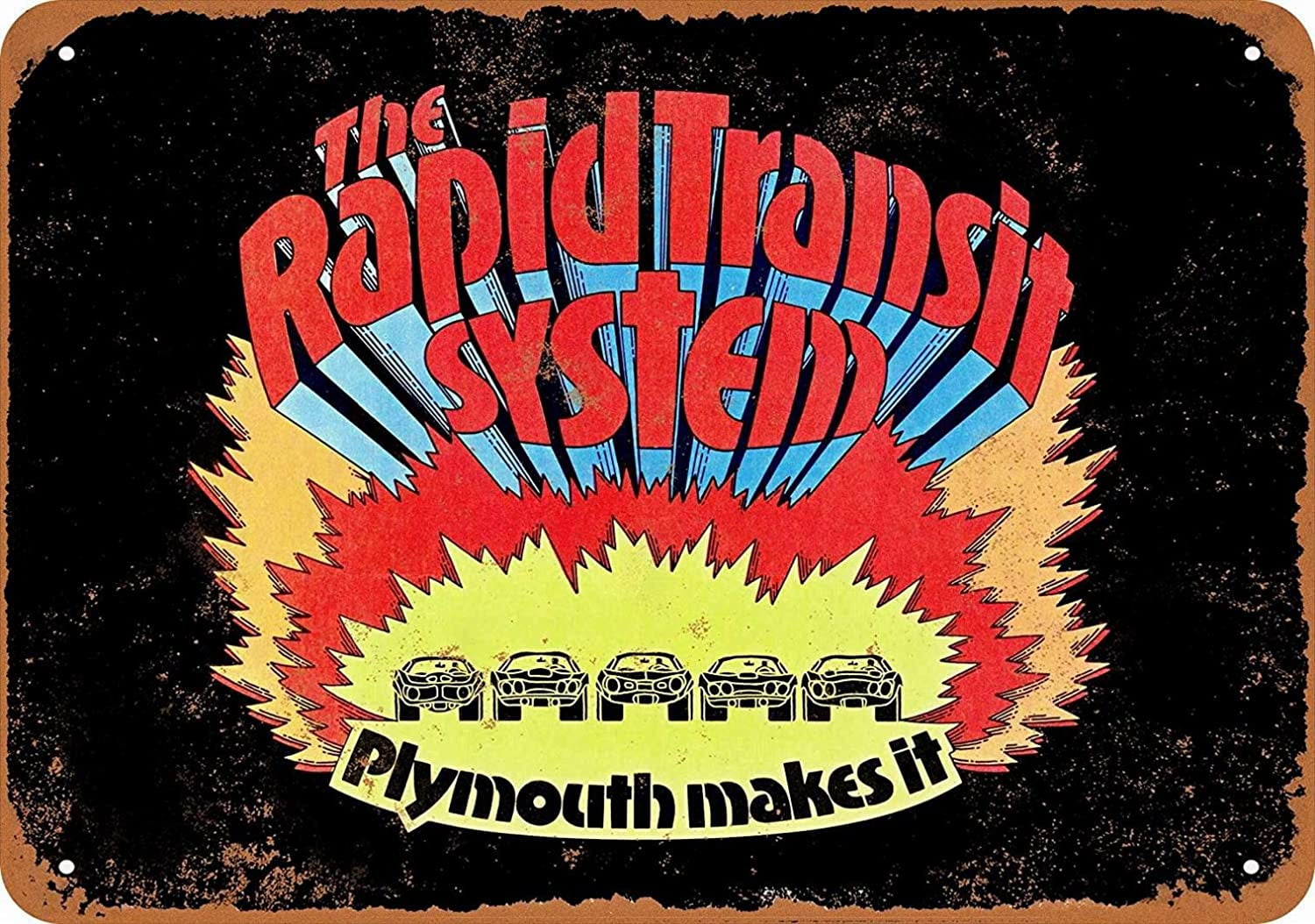 8 x 12 Metal Sign - Plymouth Rapid Transit System - Vintage Wall Decor ...