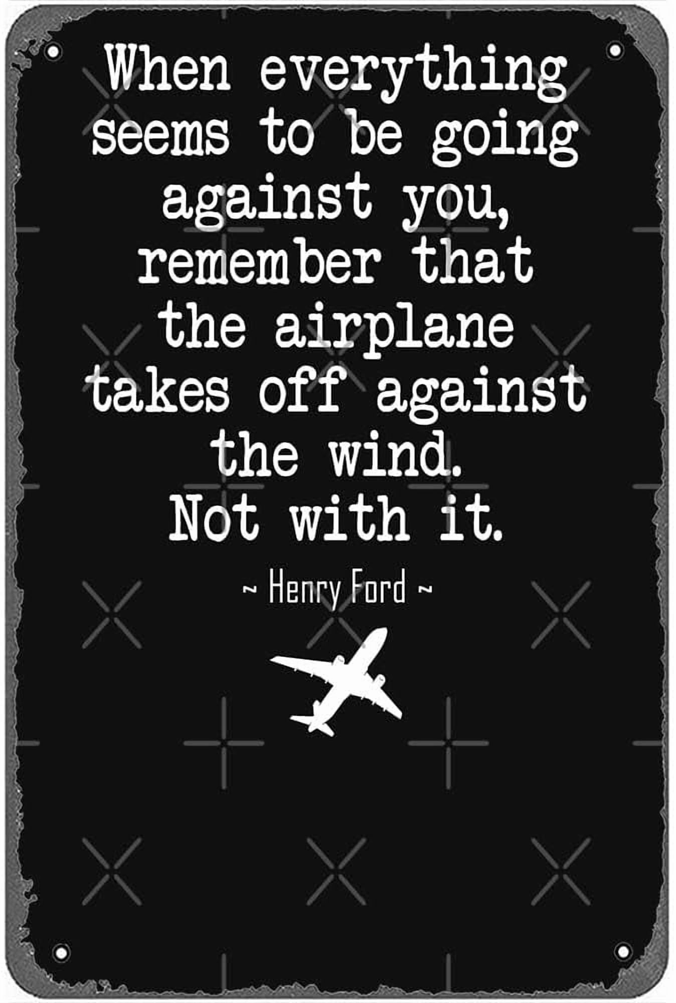 8 x 12 in Metal Tin Sign - Motivational Aviation Quote Airplane Lovers ...