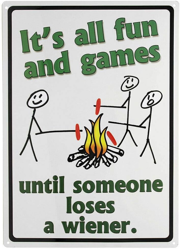 8 x 12 in Metal Tin Sign - New Vintage Retro Metal Tin Sign Its All Fun ...