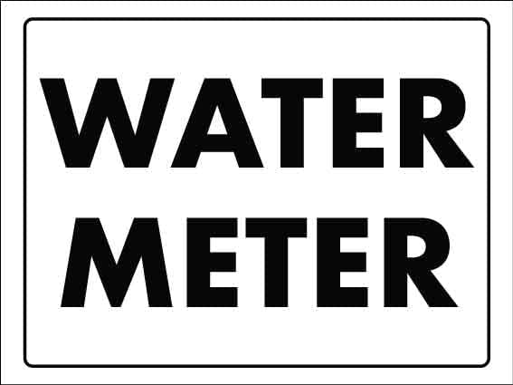 8 x 12 in Metal Tin Sign - Water Meter Property for Every Need 8 X 12 ...