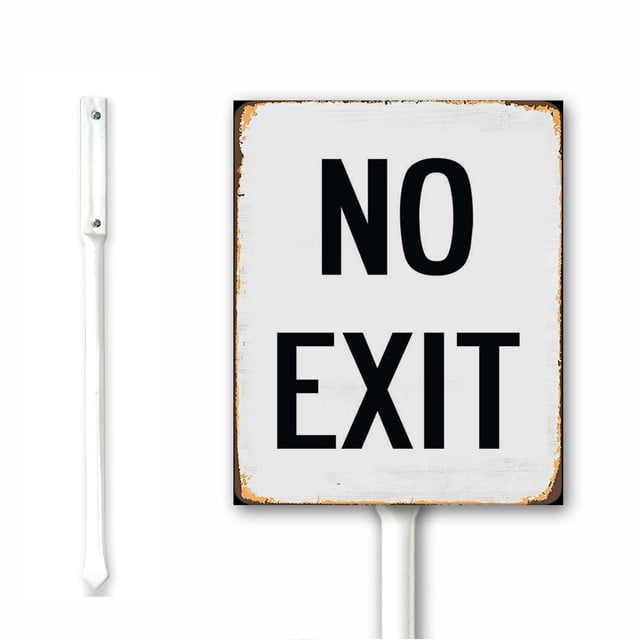 8" x 12" Yard Sign Enter Sign Enter with Up Arrow Metal Parking Sign ...