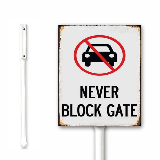 8" x 12" Yard Sign Guest Parking with Permit Violators Will Be Tow ...