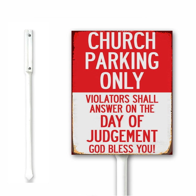 8" x 12" Yard Sign Pedestrian Crossing Symbol Metal Parking Sign with ...