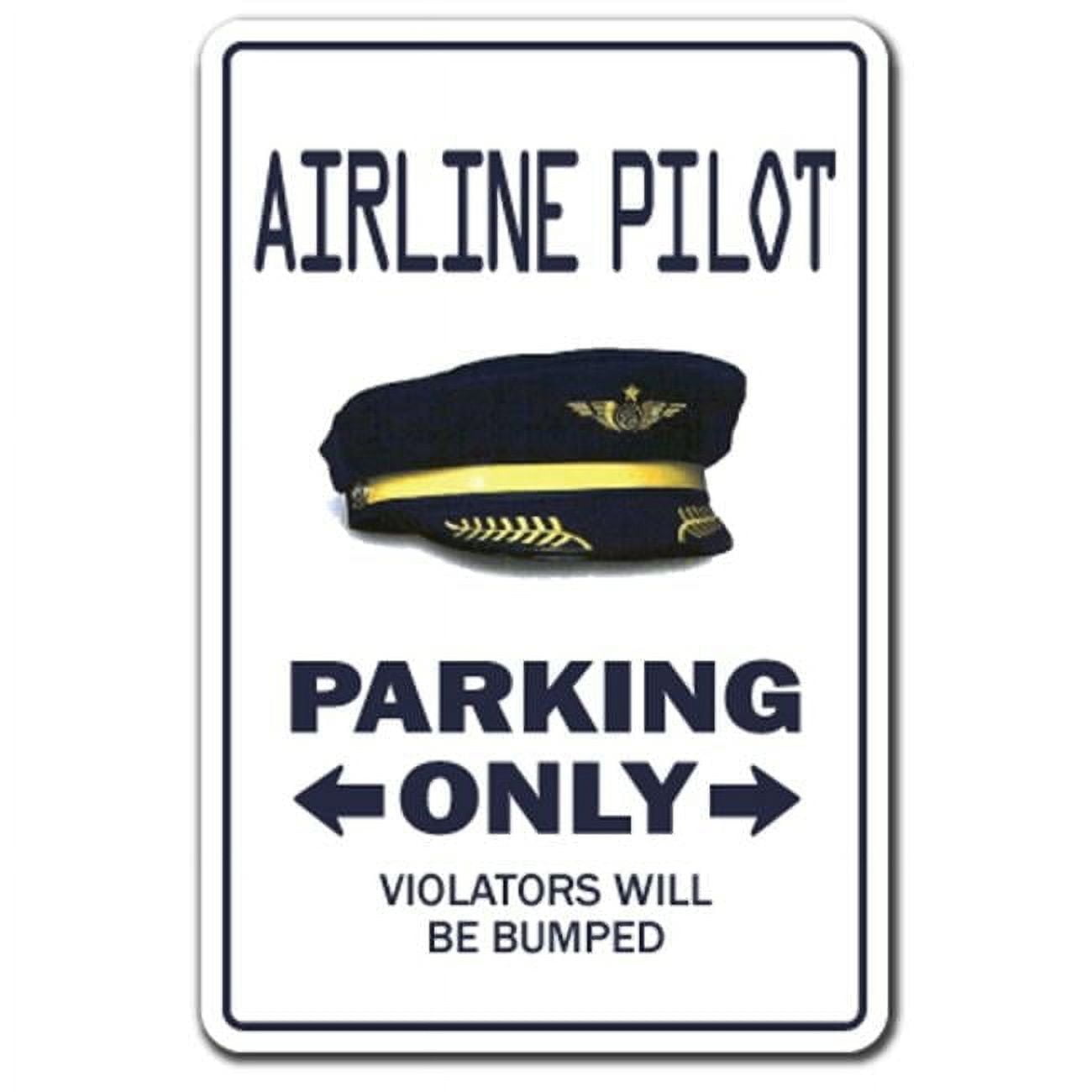 8 x 12 in. Airline Pilot Parking Sign - Walmart.com