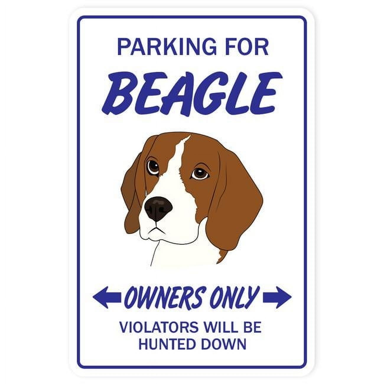 8 x 12 in. Beagle Decal Dog Pet Parking Decals - Hound Dogs Groomer ...