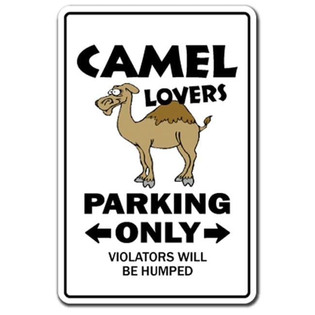8 x 12 in. Camel Lovers Parking Decal - Jockey Rider Animal Zoo ...