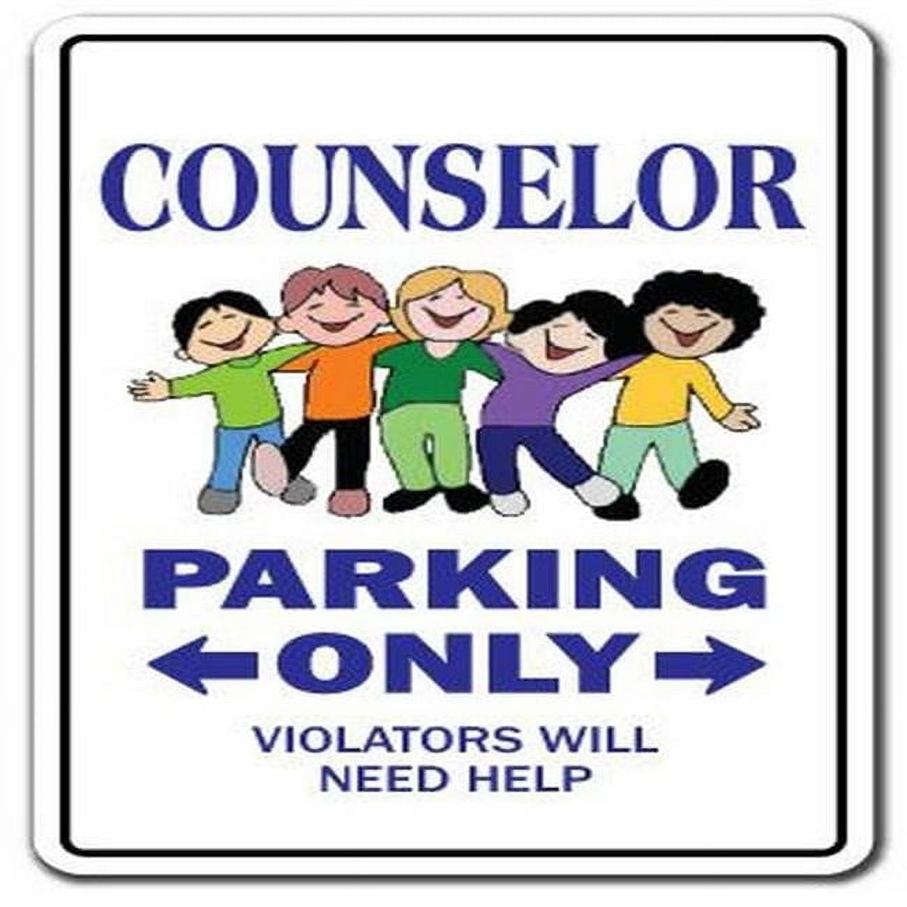 8 x 12 in. Decal - Counselor - Parking Health Counseling Mental Health ...