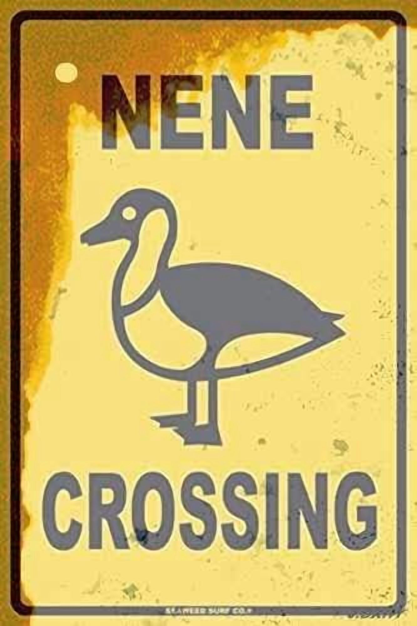8 x 12 in Metal Tin Sign - Metal Tin Signs Vintage Nene Crossing ...