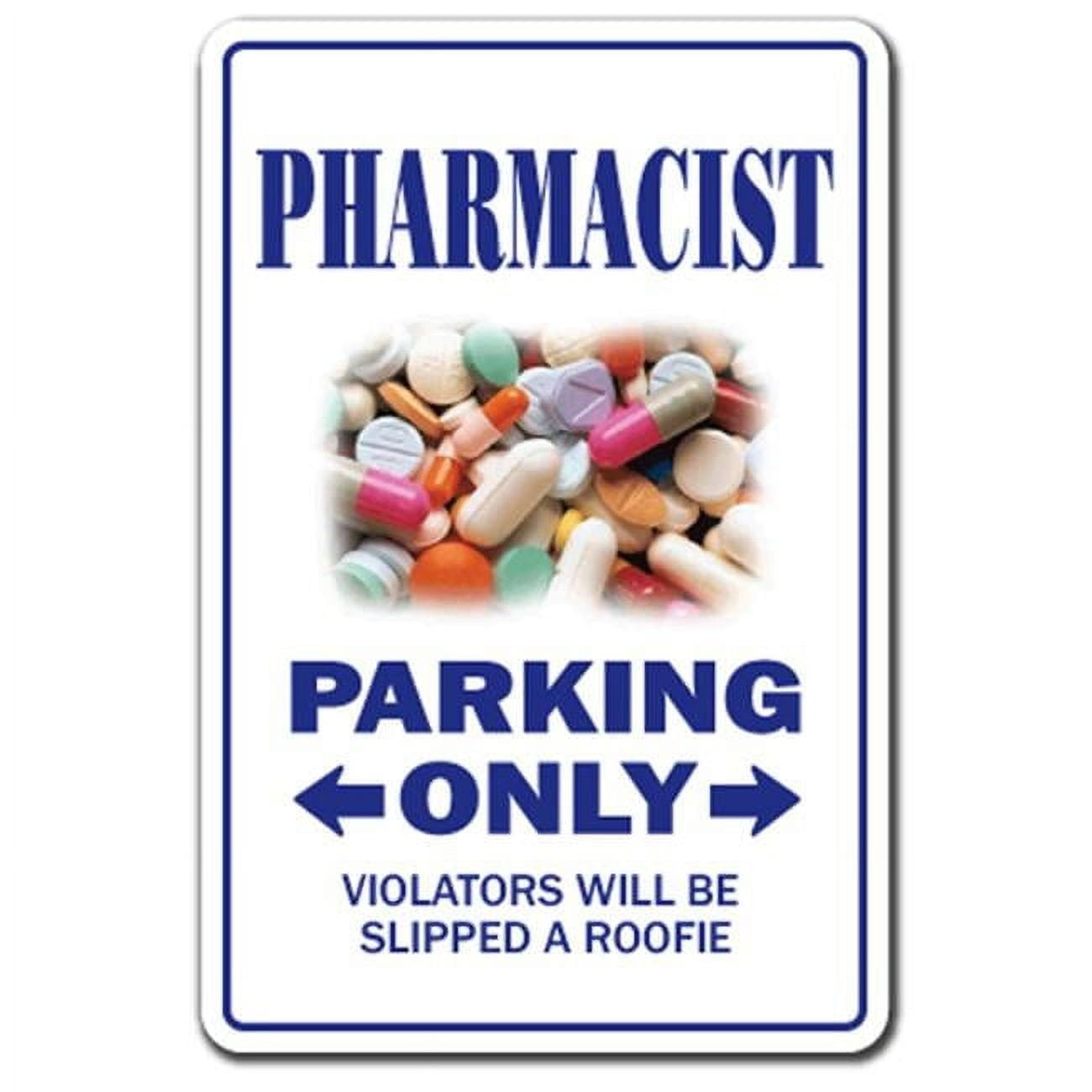 8 x 12 in. Pharmacist Decal Parking Decals - Drug Druggist Store ...