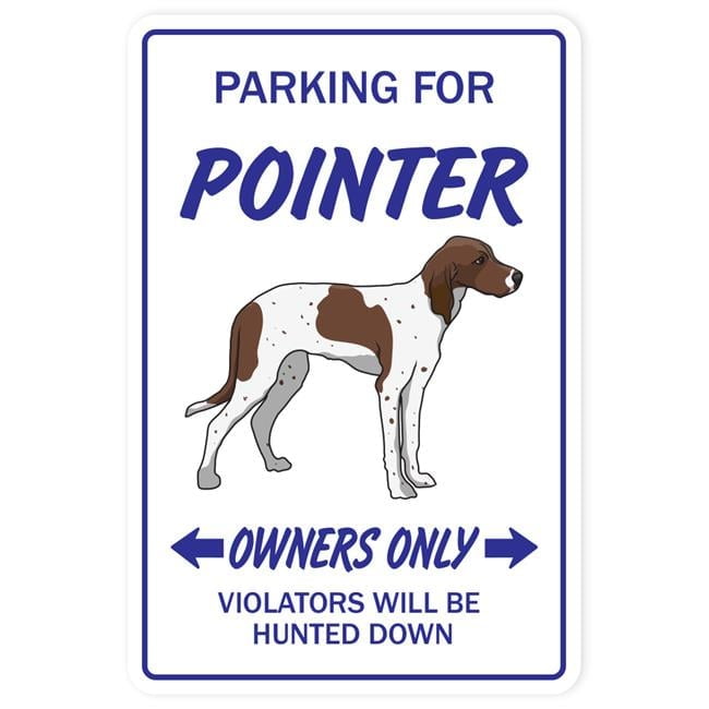 8 x 12 in. Pointer Decal Dog Pet Parking Decals - Kennel Hunter Hunting - Walmart.com