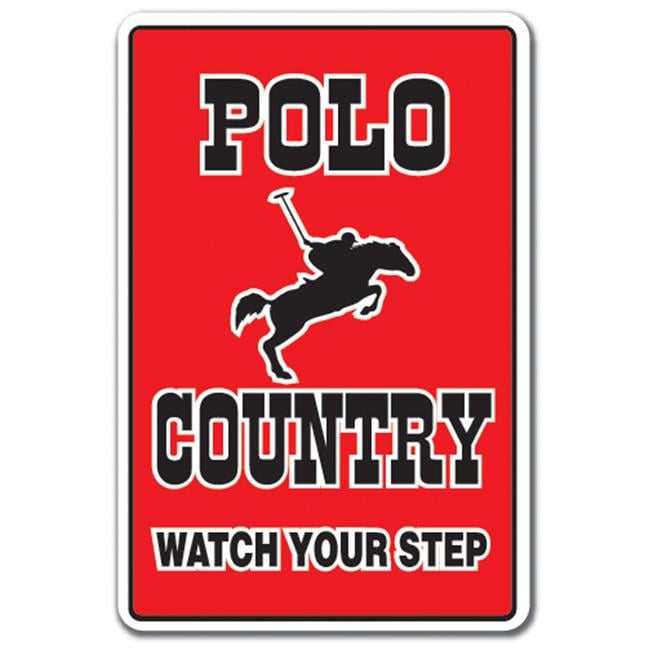8 x 12 in. Polo Country Decal - Sport Club Country Hobby Horse Parking ...