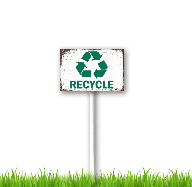 8 x 12 inch Recycle Yard Sign Stakes Outdoor Lawn Yard Signs - Walmart.com