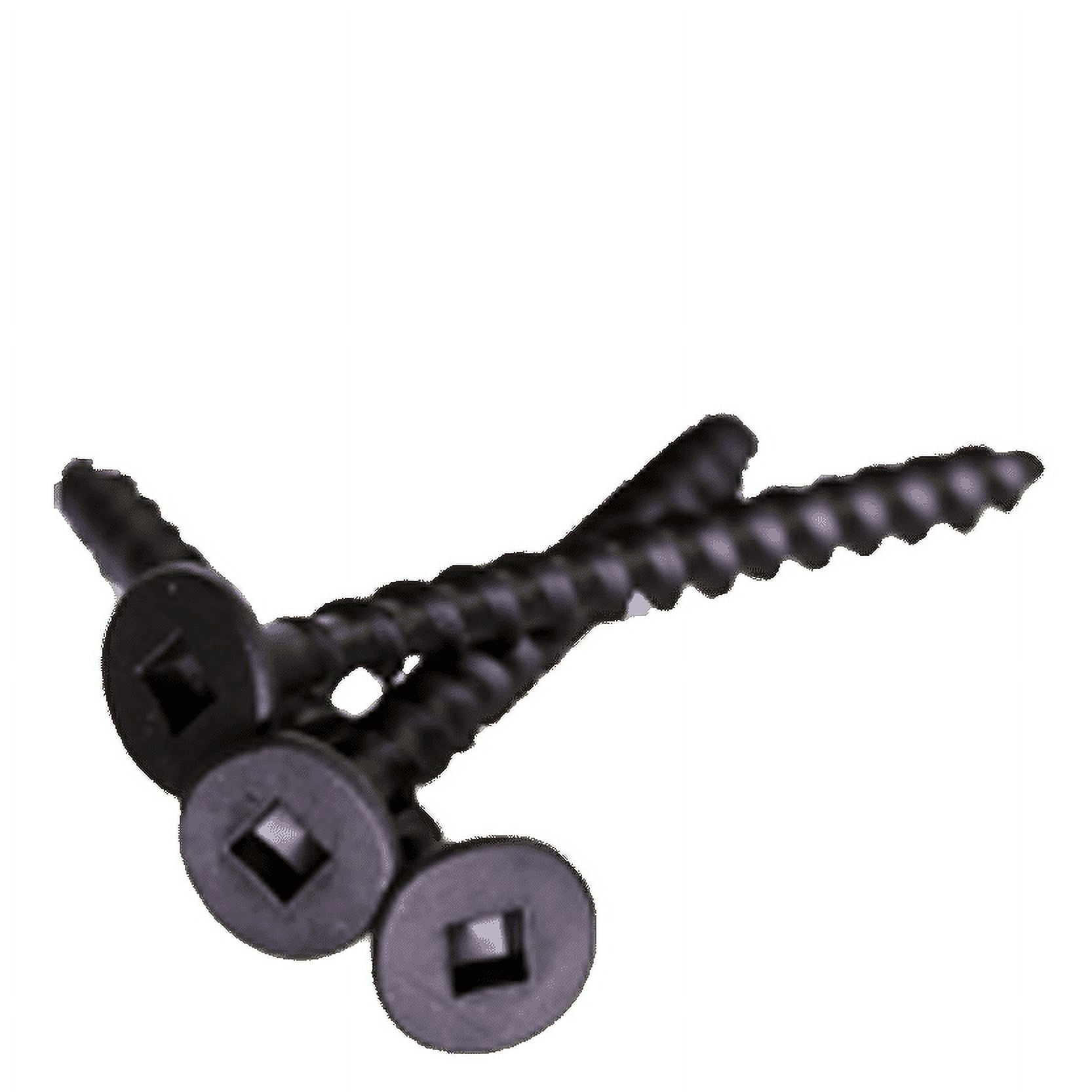 #8 x 2 1/2" Deck Screws / Square / Bugle Head / Steel / Phosphate ...