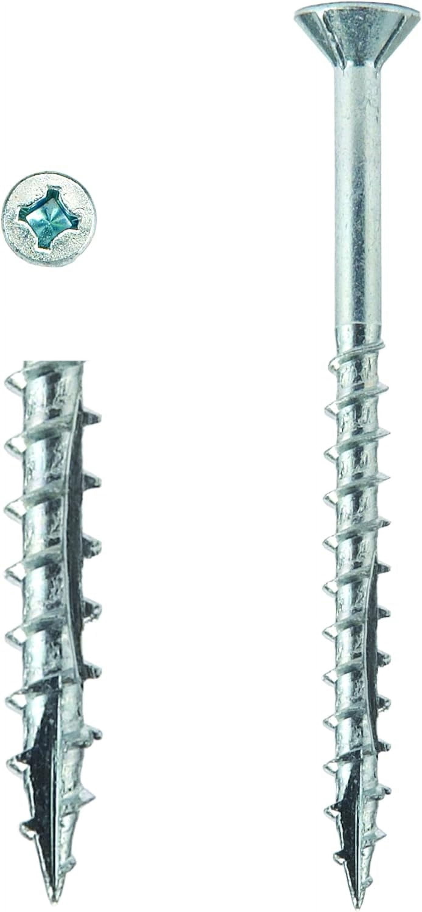 8 x 2 1/2 General Purpose Screws, Flat Head, Combo Drive, Zinc, 100 pc ...