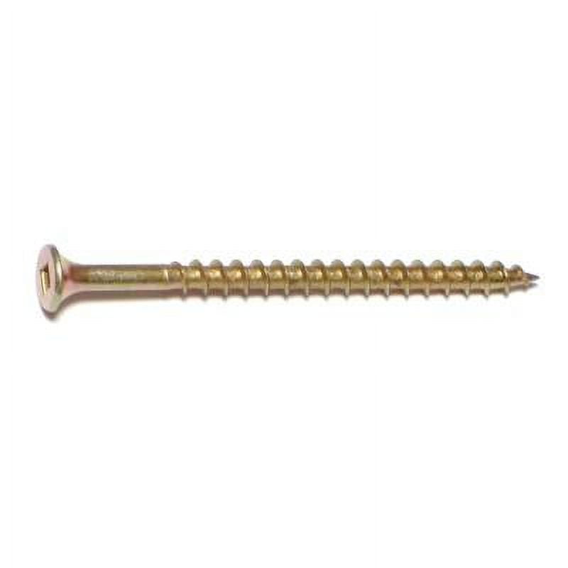 #8 x 2-1/2" Zinc Plated Steel Coarse Thread Bugle Head Square Drive All ...