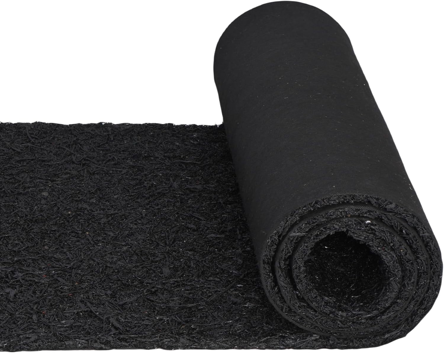 8' x 2' Black Mulch Mat, Recycled Rubber Mulch Mat Garden Barrier ...