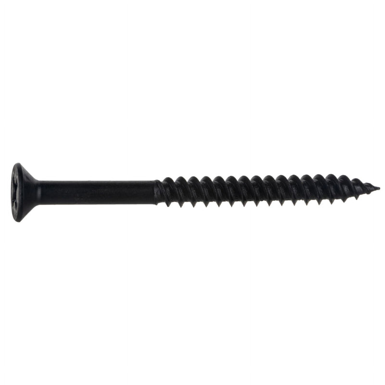 #8 x 2" Black Phosphate Steel Phillips Flat Head TwinFast Wood Screws ...
