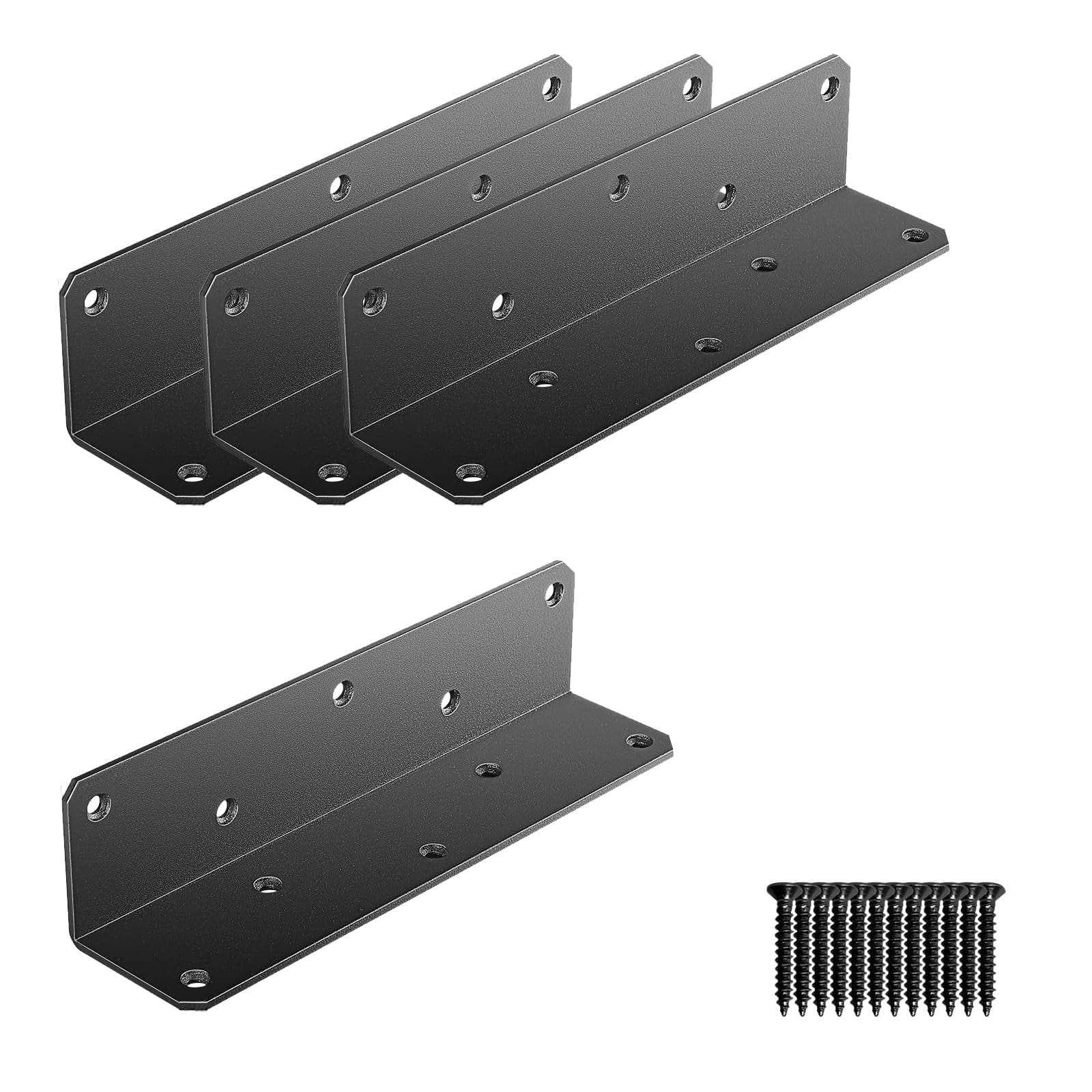 8" x 2" x 2" L Brackets Heavy Duty, Large Iron Corner Bracket Metal ...