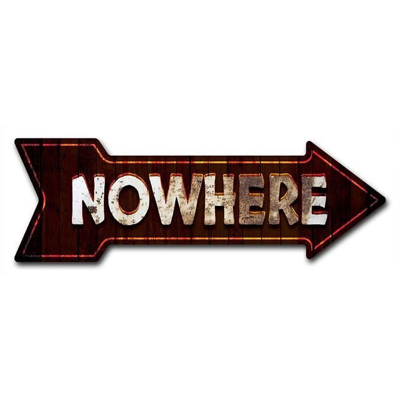 8 x 24 in. Indoor & Outdoor Decor Direction Sticker Vinyl Wall Decals ...