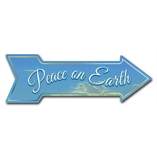 8 x 24 in. Indoor & Outdoor Decor Direction Sticker Vinyl Wall Decals ...