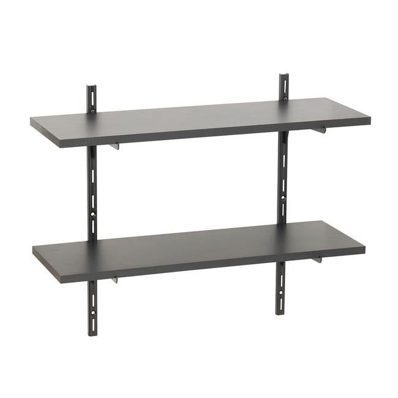 8 x 24 in. Wallscapes Black 2 Shelf Kit - Walmart.com