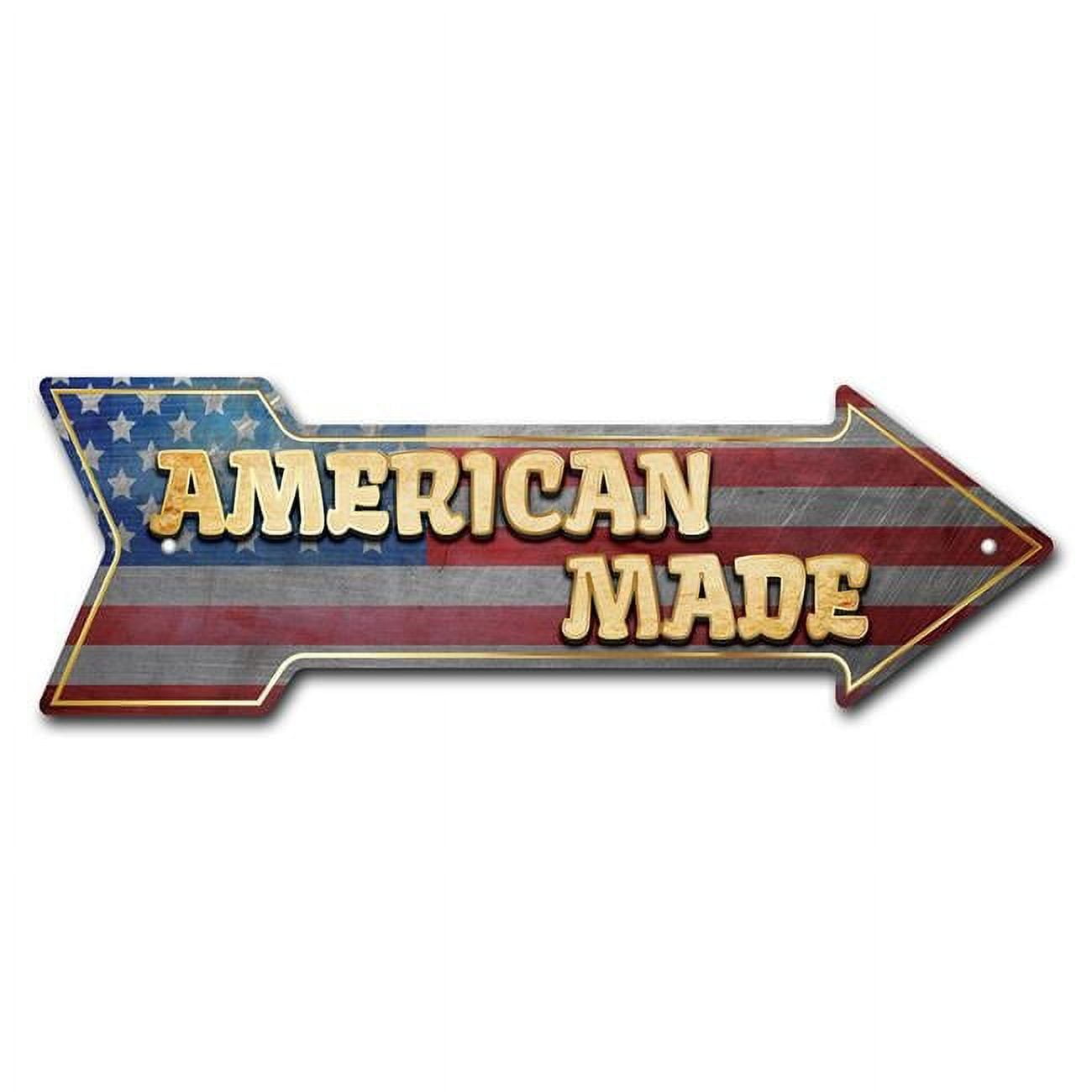 8 x 24 in. Wide American Made Arrow Sign - Walmart.com