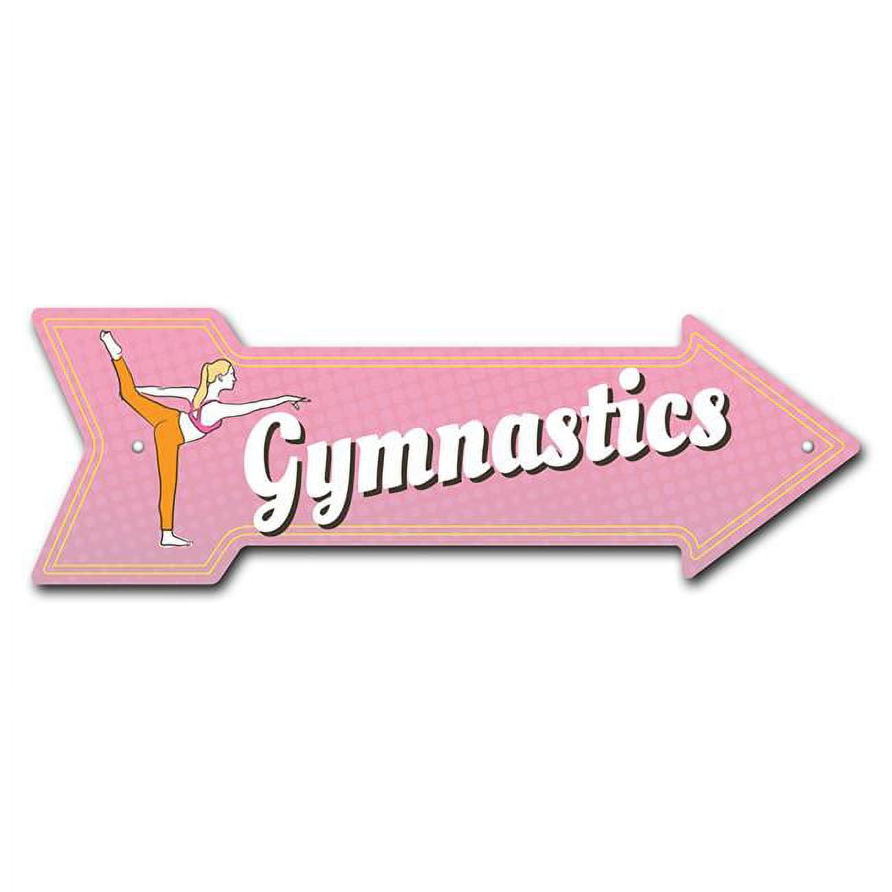 8 x 24 in. Wide Gymnastics Arrow Sign - Walmart.com