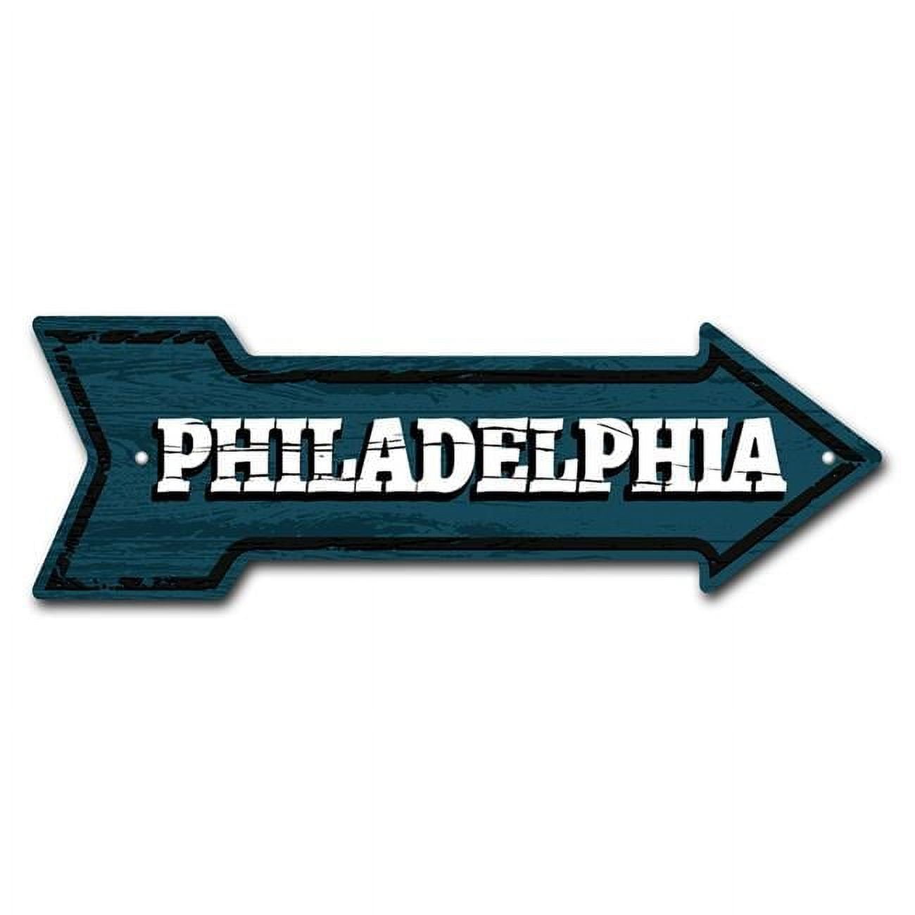 8 x 24 in. Wide Philadelphia Arrow Sign - Walmart.com