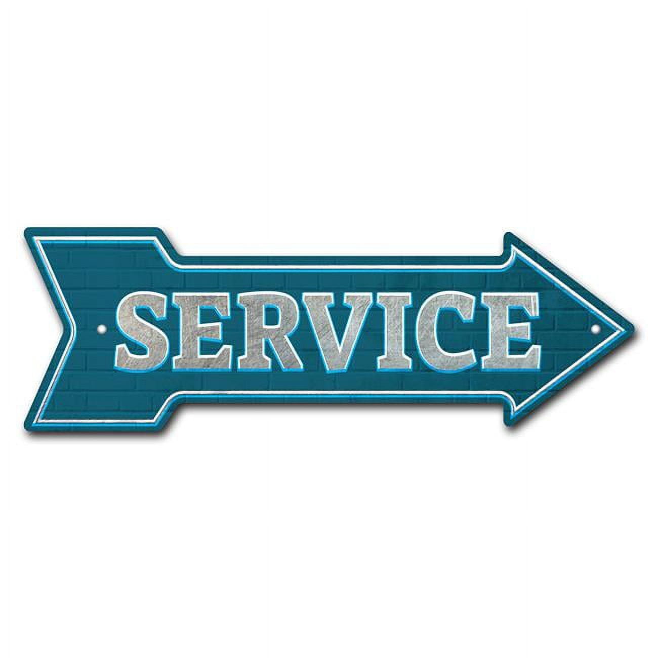 8 x 24 in. Wide Service Arrow Sign - Walmart.com