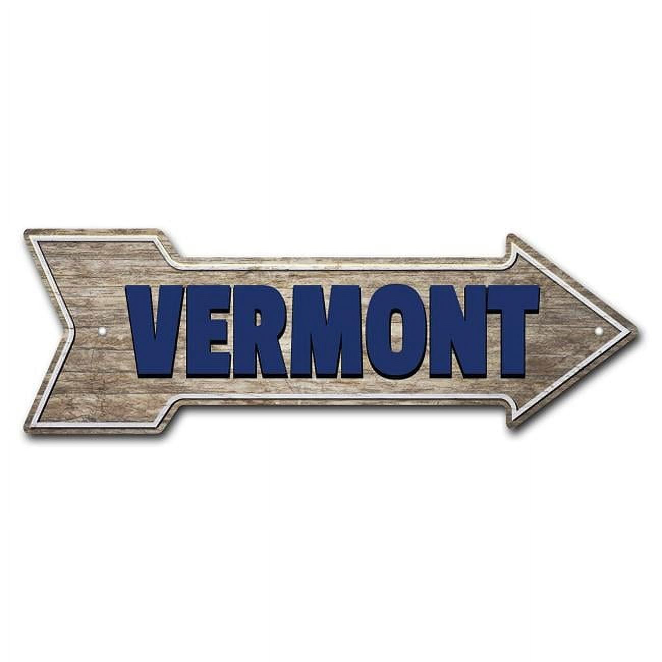 8 x 24 in. Wide Vermont Arrow Sign - Walmart.com