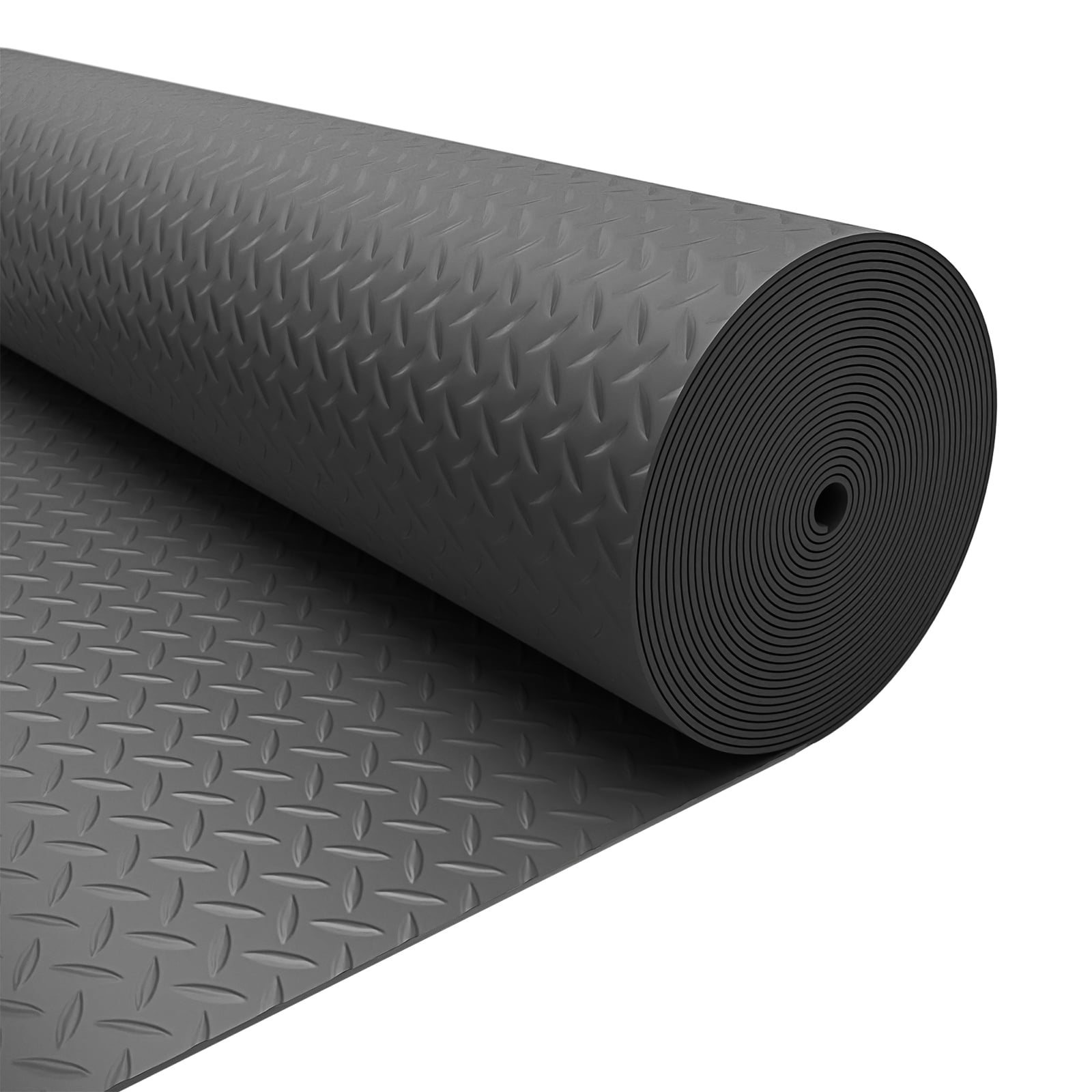 8 x 25 FT Garage Floor Mat, Thickened Diamond Plate PVC Garage Mats ...